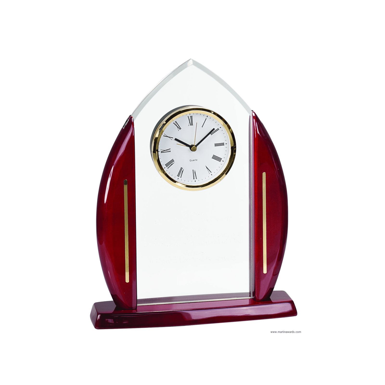 Cathedral Acrylic with Clock - Martin Awards